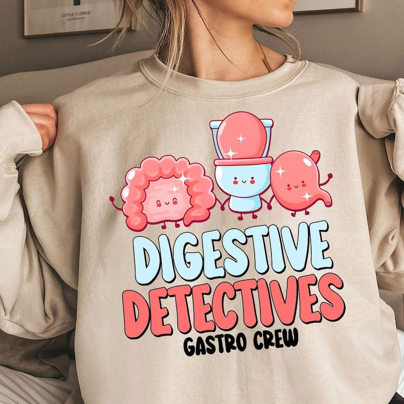 Gastroenterology Nurse Sweatshirt, Digestive Detective GI Crewneck ...