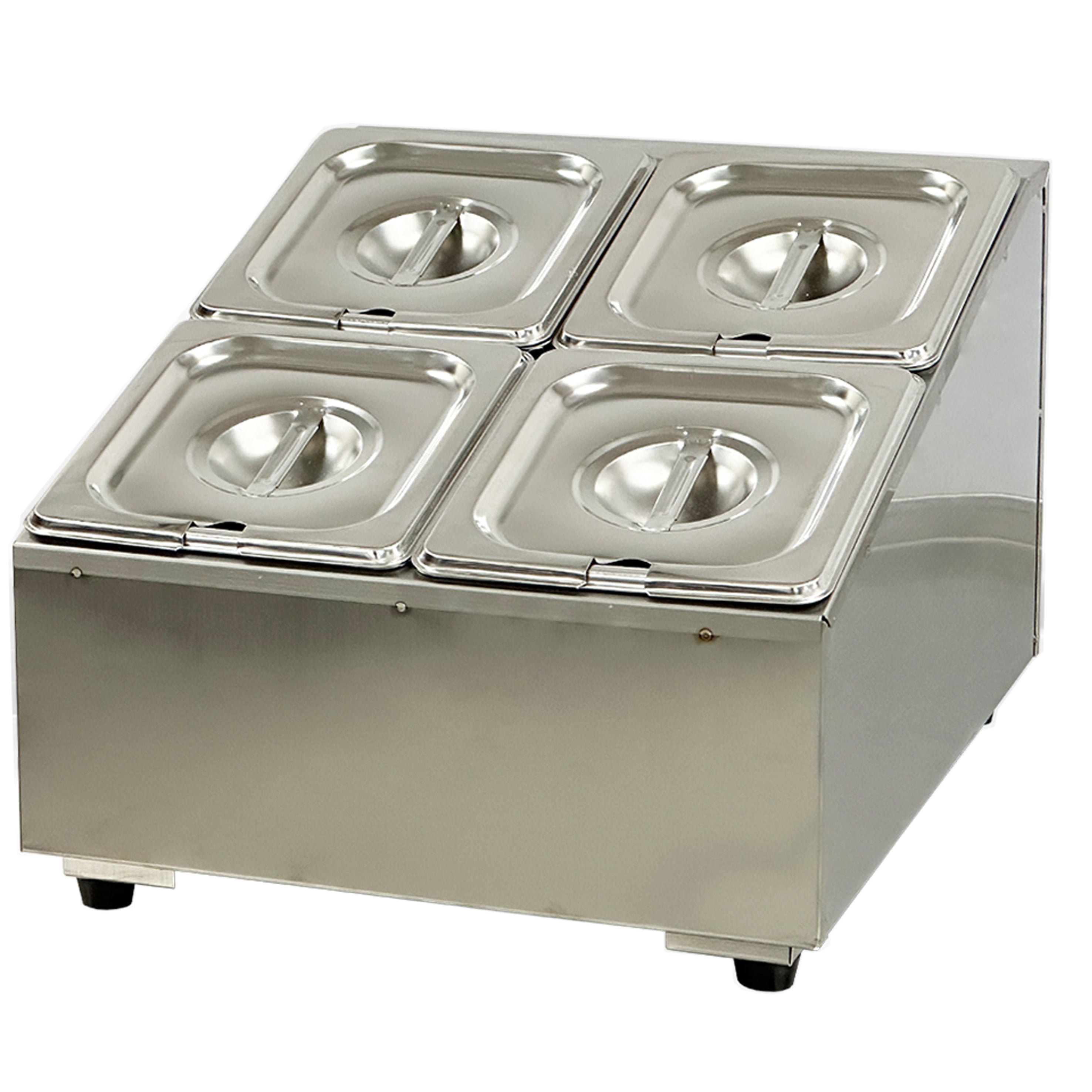 Gastronorm Pan 4 Container 1-6 Seasoning Box Condiment Station Milk Tea ...