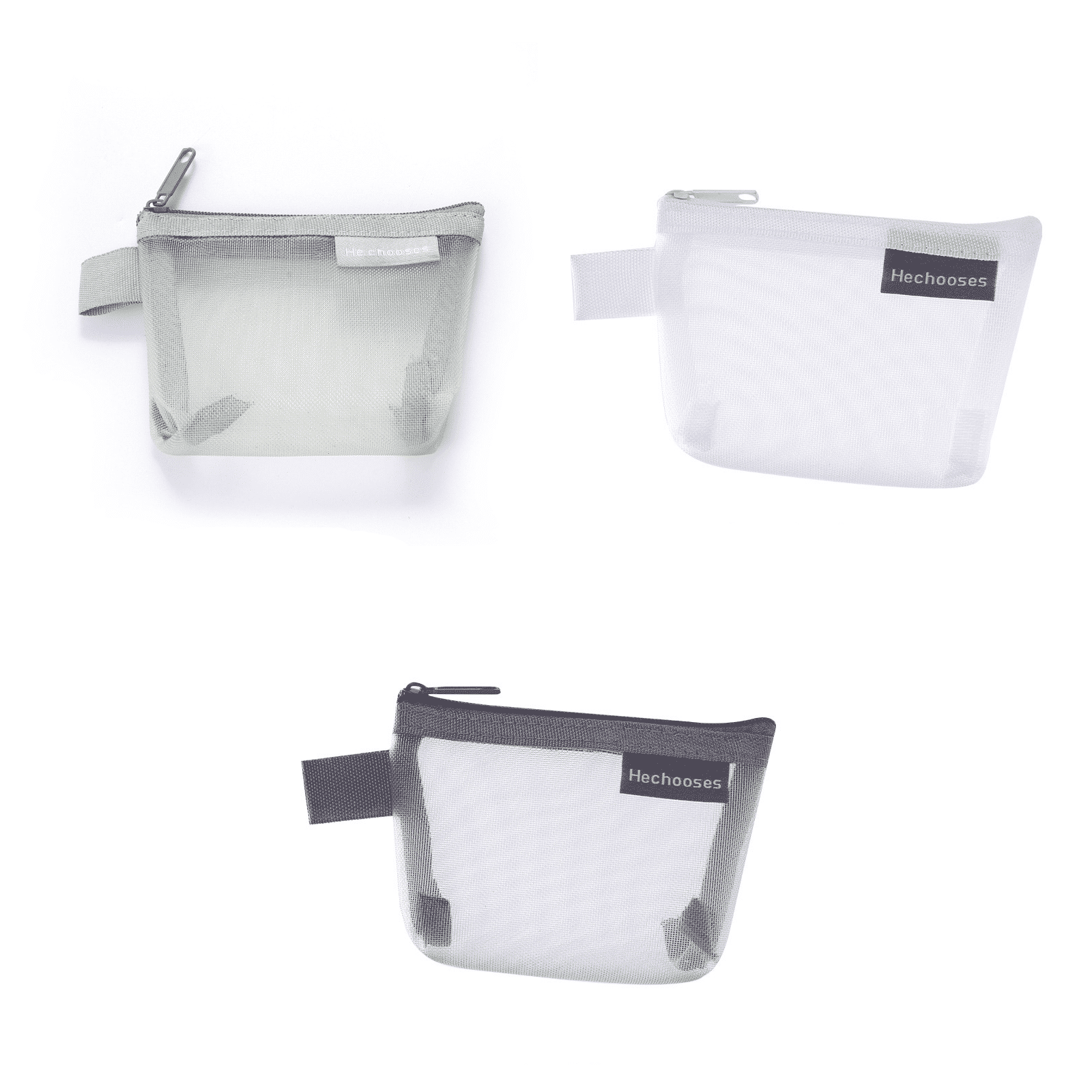 Gastropod 3Pcs Makeup Bag See-Through Design Travel Bags Transparent ...