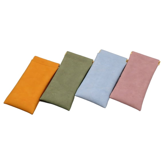 Gastropod 4Pcs Snap Closure Eyeglass Case,Premium Leather Durable ...
