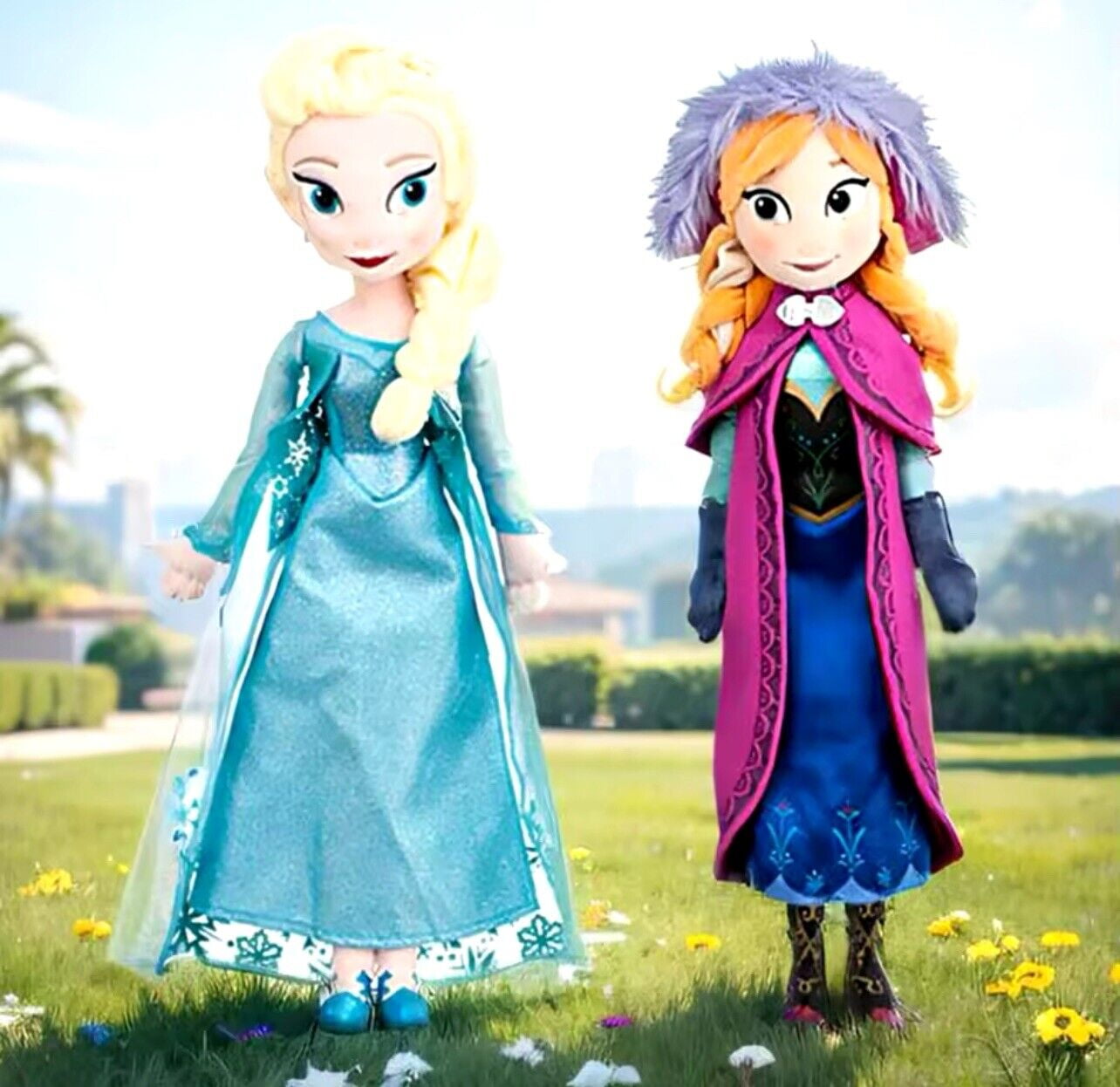 Gasue Frozen Queen Elsa & Anna Plush Soft Doll Gift Collection 2pcs ...