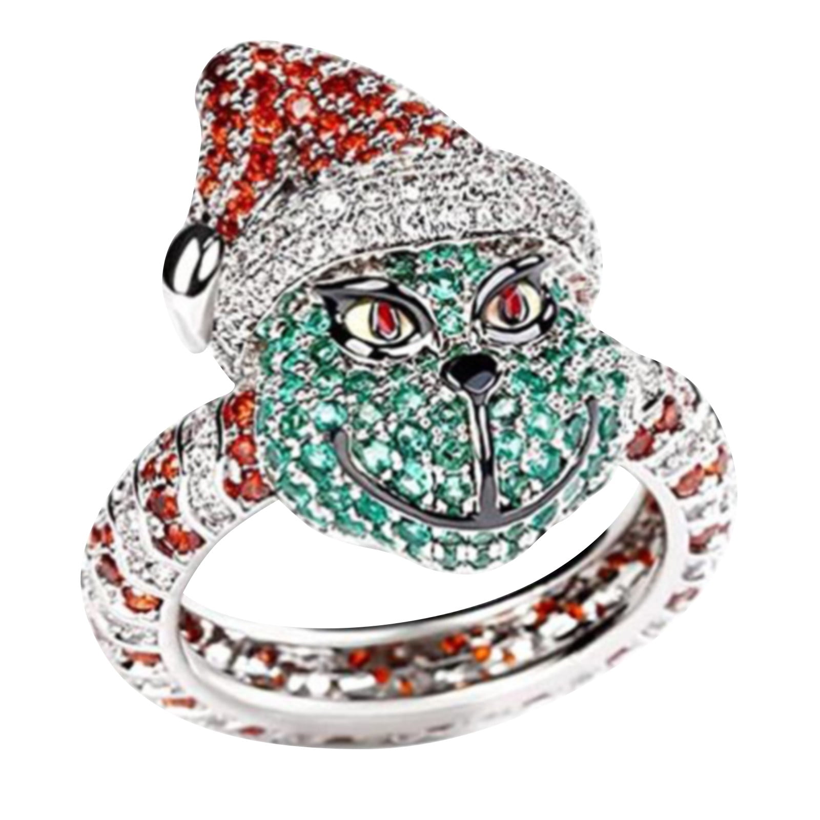 Gasue Grinch Christmas Decorations Indoor Christmas Diamond Rings ...