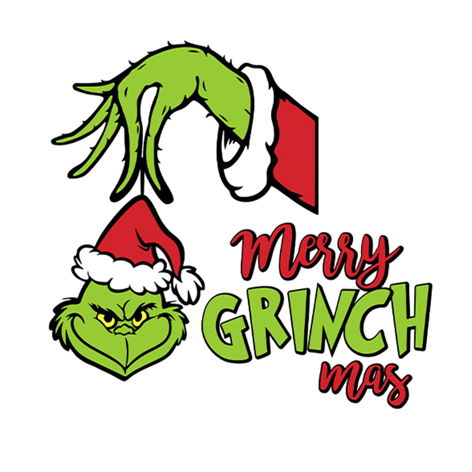 Lunuaoe Grinch Christmas Decorations Indoor Christmas Iron On Transfer ...