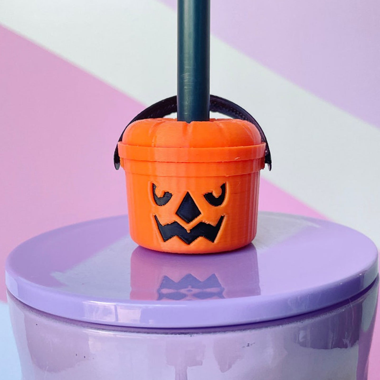 Gasue Halloween Decorations Straw Toppers Halloween Buckets, Halloween ...