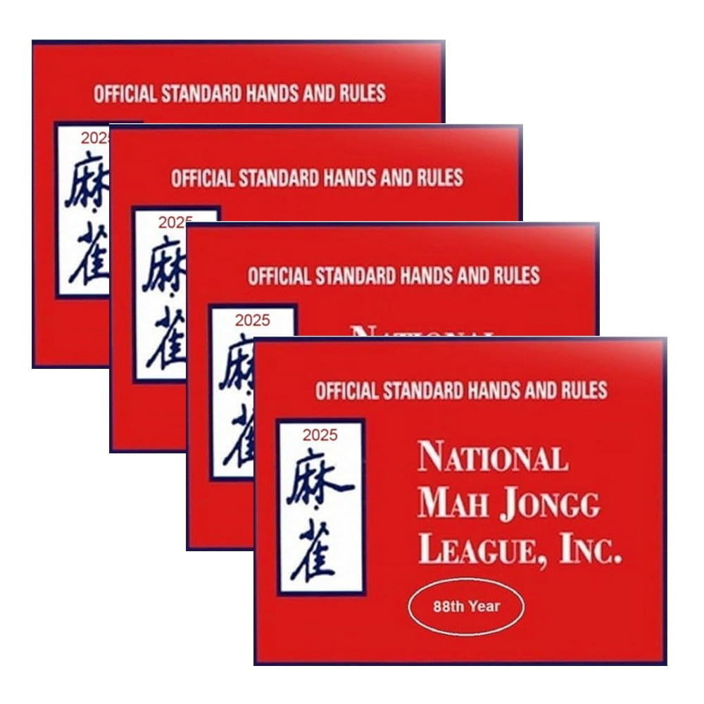 Gasue Mah Jongg 2025 Large Size Card National Mahjong Official Standard ...