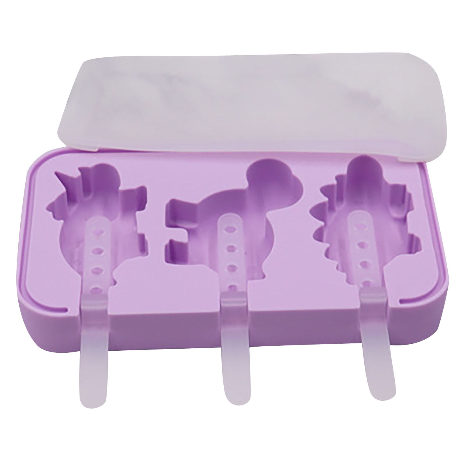 Gasue Popsicle Maker Mold Set Dinosaur Homemade Ice with Lid with ...