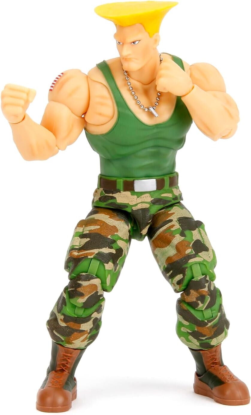 Gasue Street Fighter 2 Toys, 6" Guile Street Fighter 2 Action Figure ...