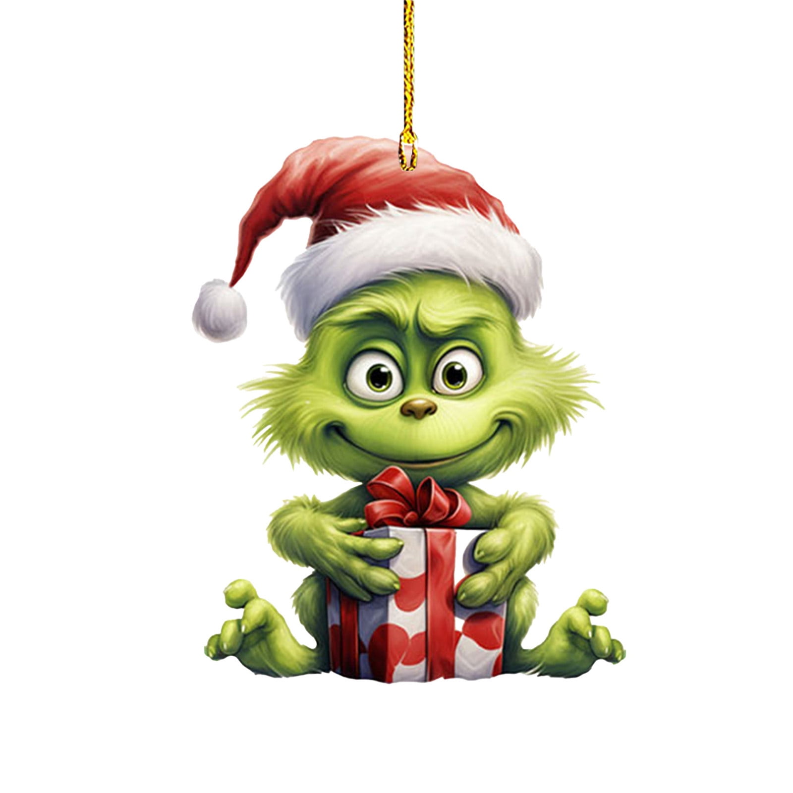Gasue The Grinch Christmas Decorations Horror Movie Theme Pendant,8cm ...
