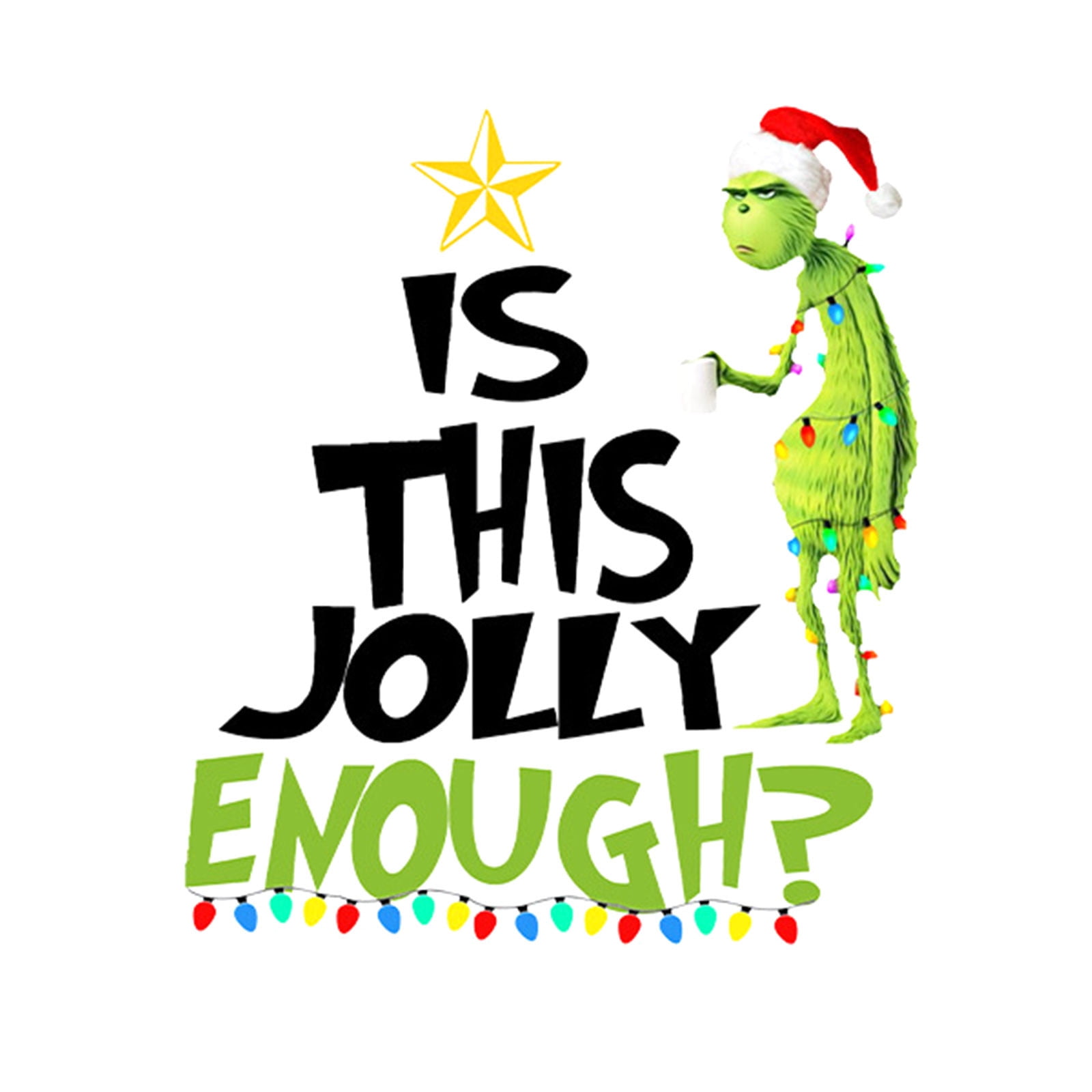 Gasue The Grinch Christmas Decorations, Christmas Iron On Transfer Heat ...