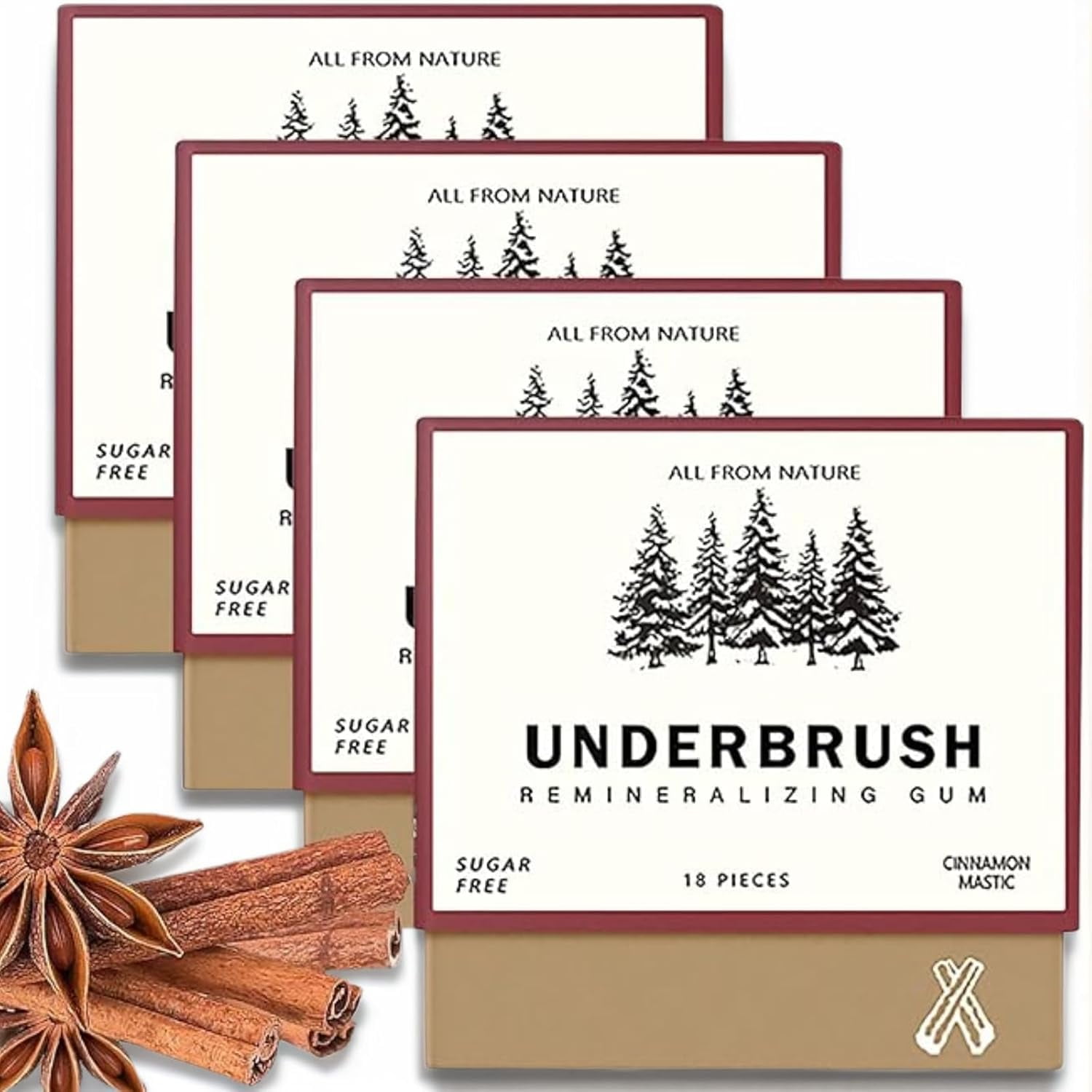 Gasue Underbrush Remineralizing Chewing Gum, 2025 NEW Organic Natural ...