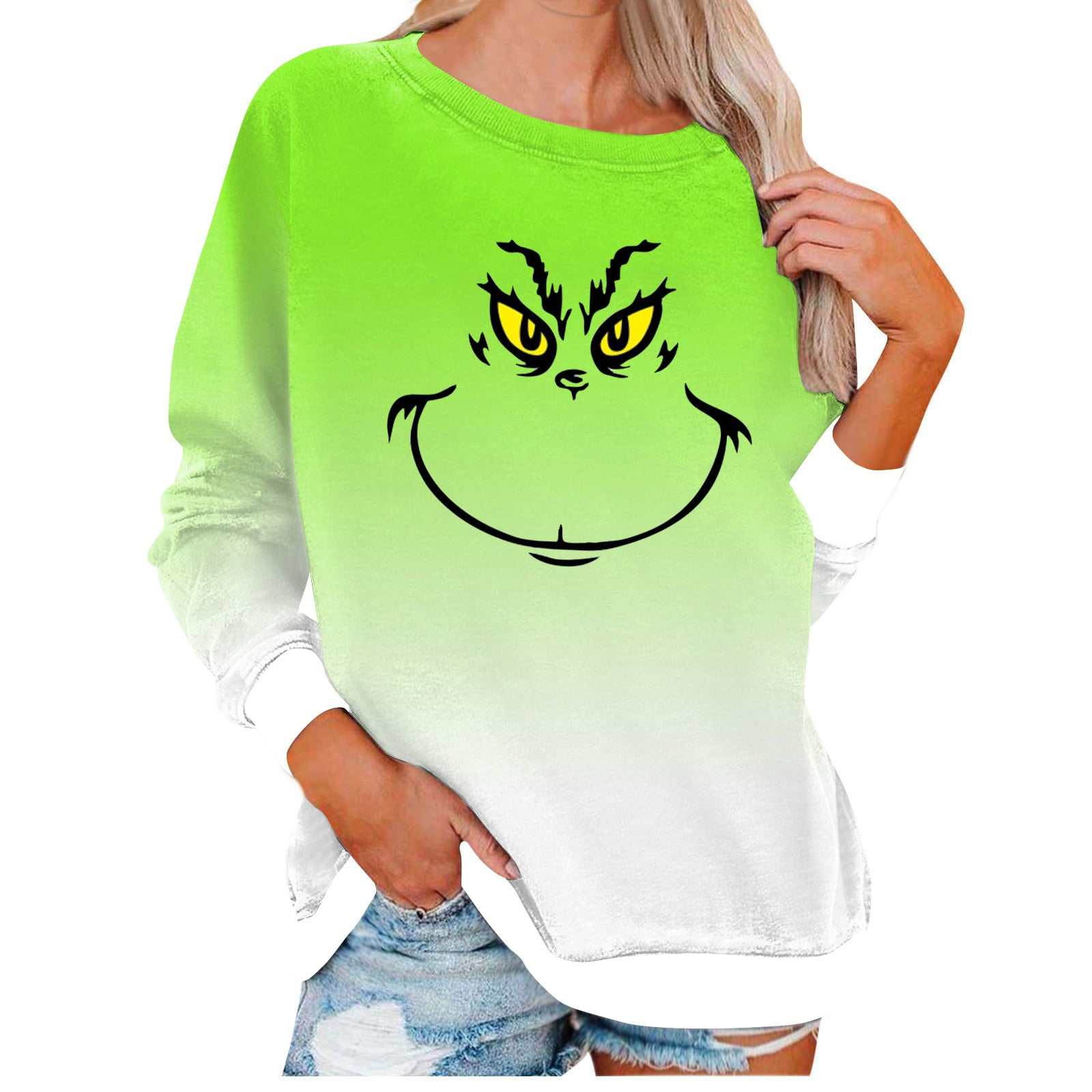 Gasue Whoville Costumes, Christmas Grinch Costume Women's Casual Long ...