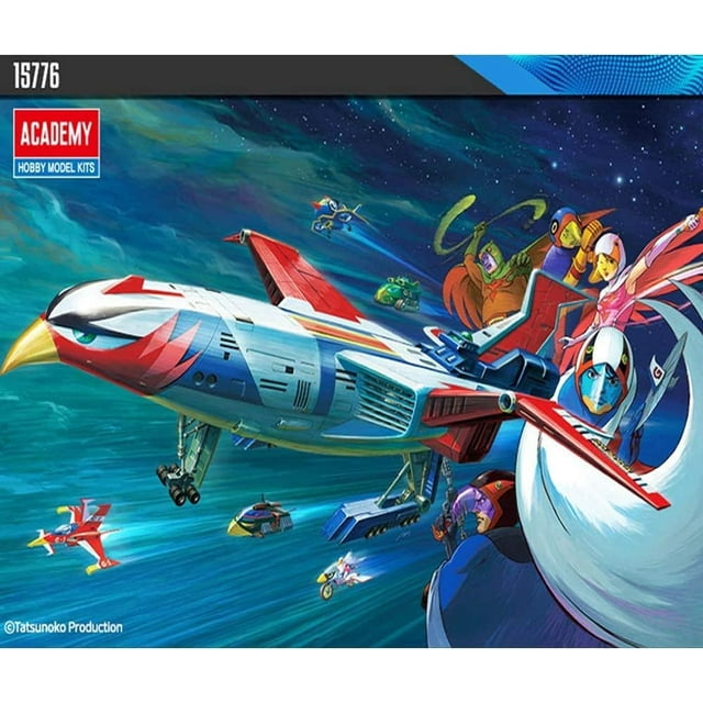 Gatchaman II, New God Phoenix Spacecraft With LED Module Plastic Model ...