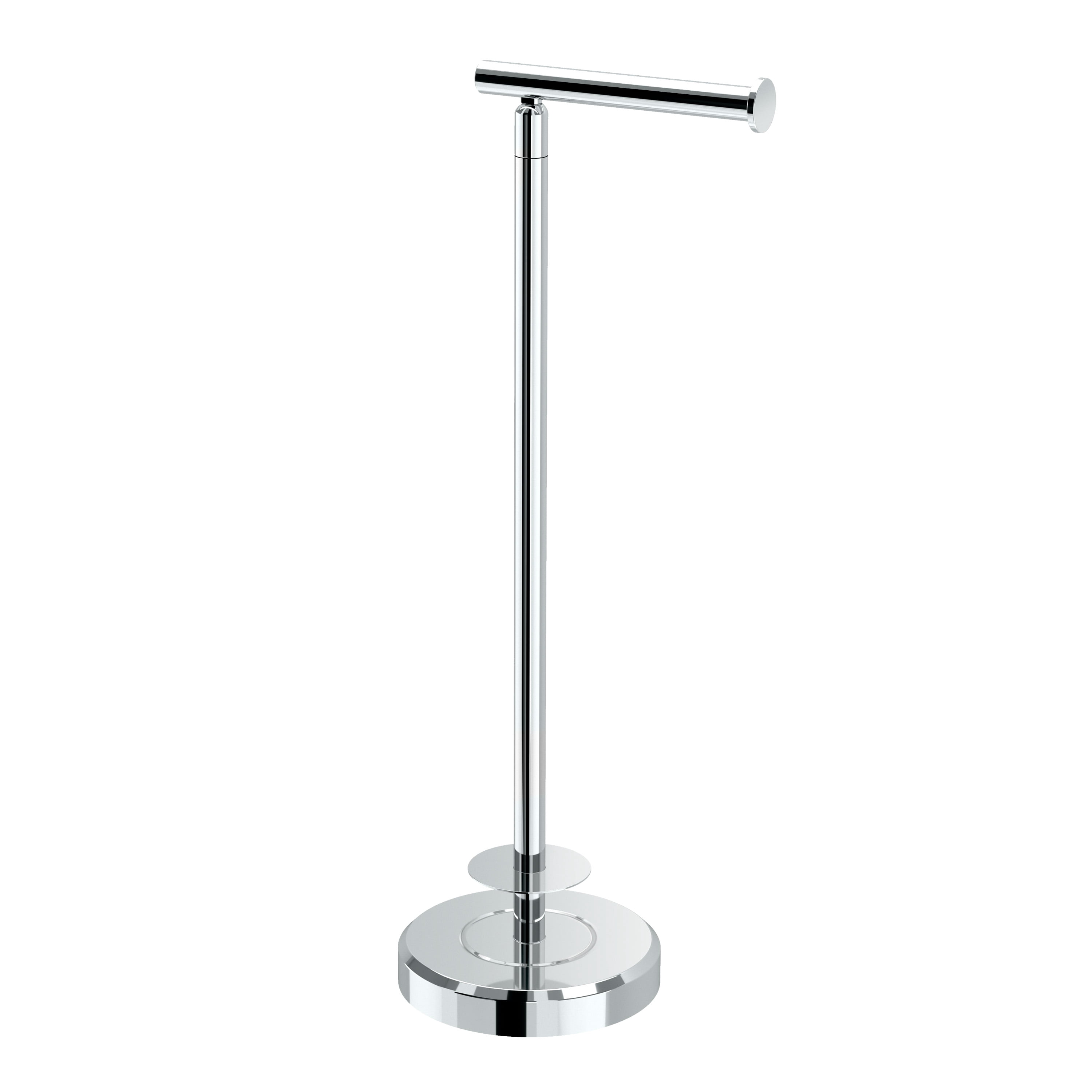 Gatco 1448C Latitude II 22" Standing Tissue Holder with Storage, Chrome ...