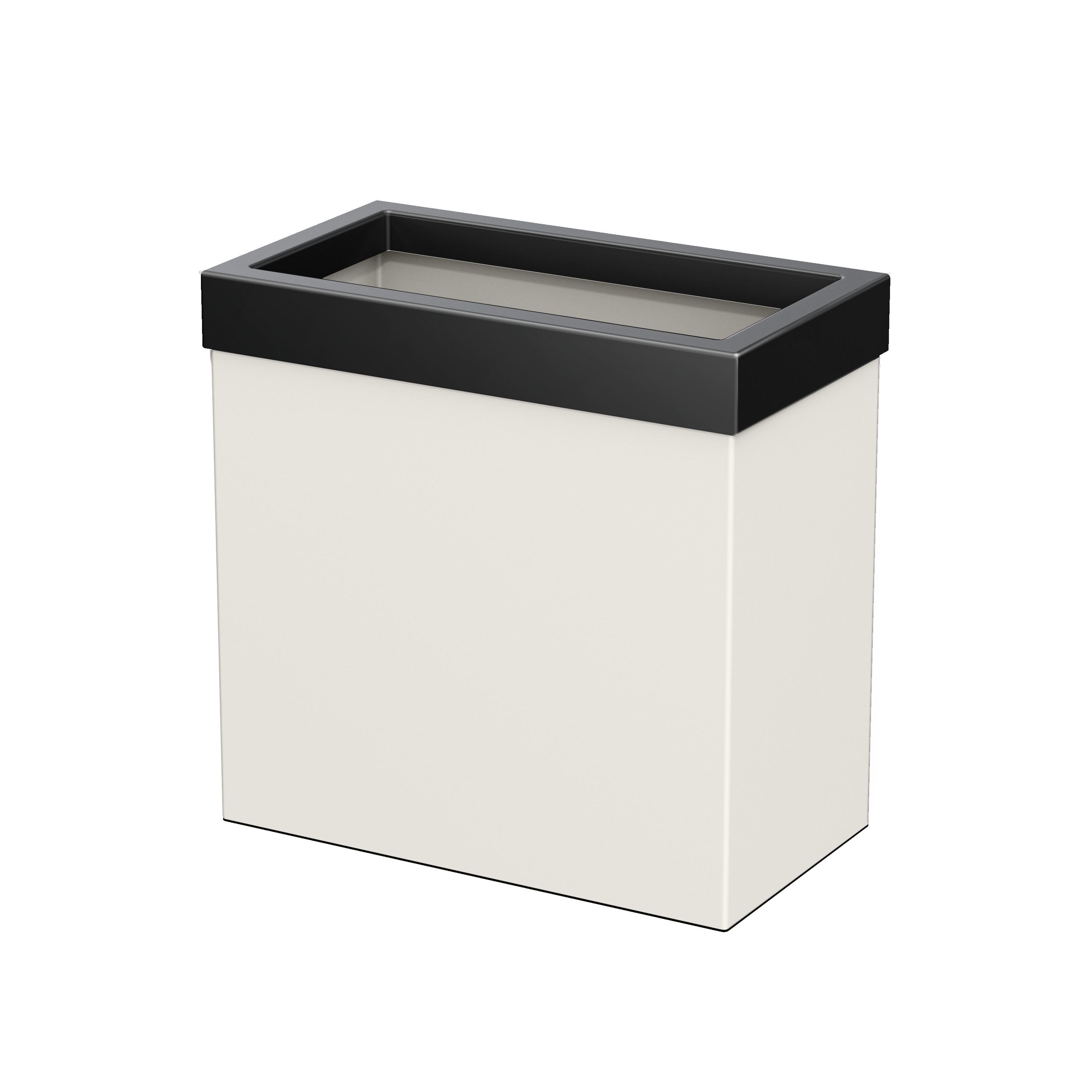 Gatco Elevate Stainless Steel 3.18 Gallon Rectangle Wastebasket Open ...