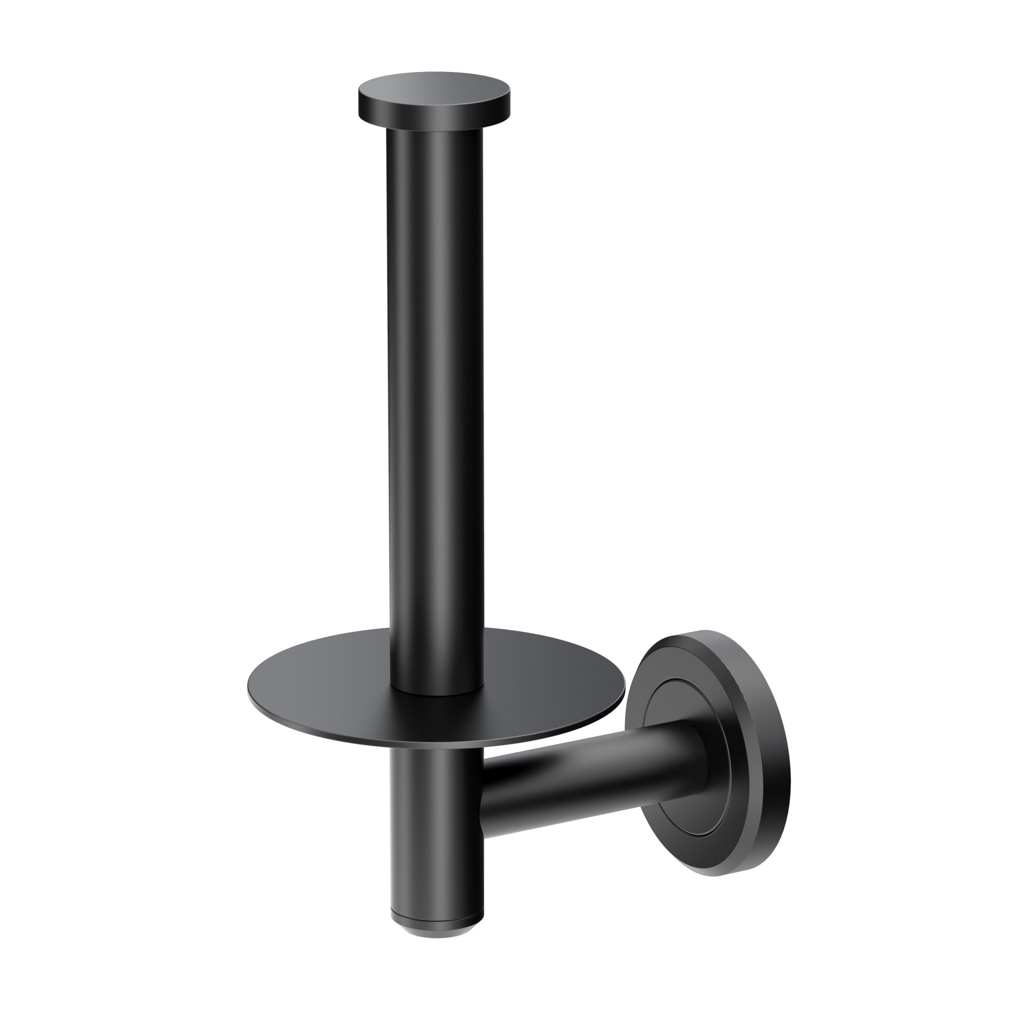 Gatco 4248 Latitude Ii Wall Mounted Euro Toilet Paper Holder - Black ...