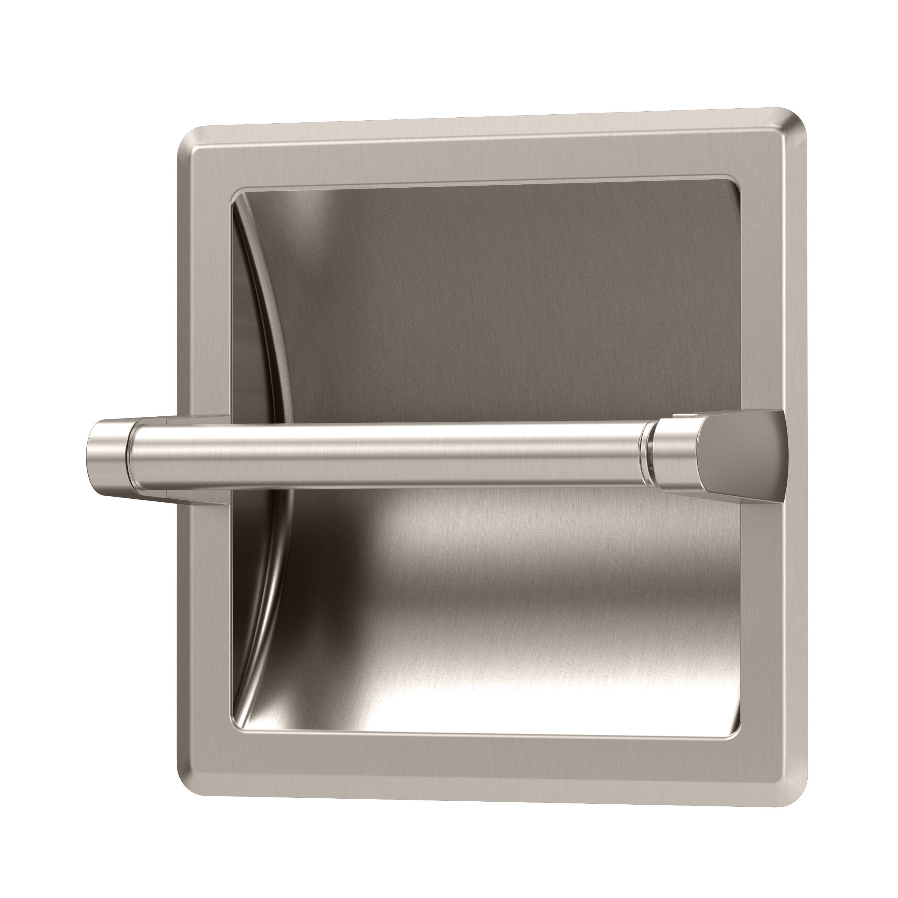 Gatco 751 Recessed Pivoting Arm Toilet Paper Holder, Satin Nickel ...