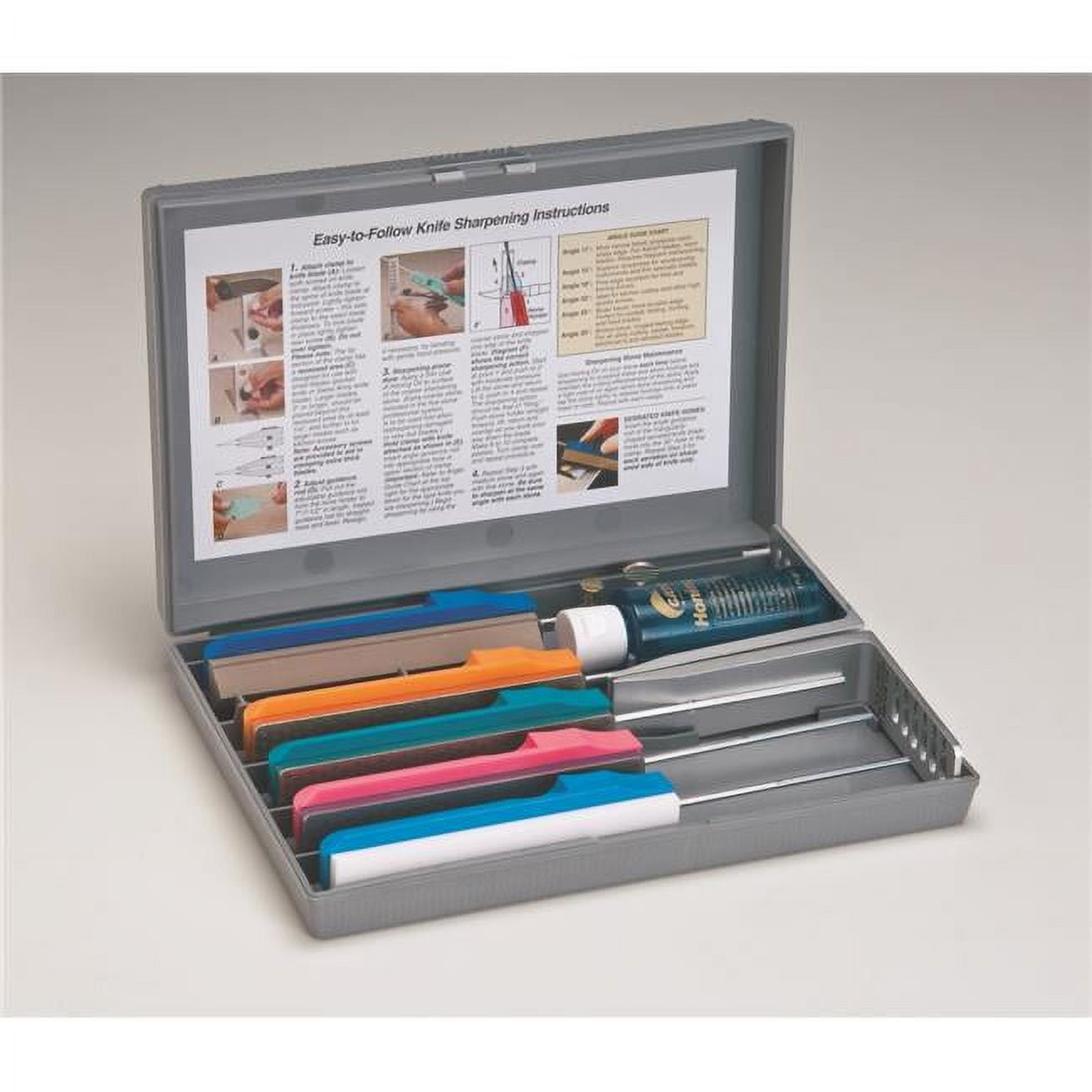 Gatco Edgemate 5-Piece Knife Diamond Sharpening System + Honing Stones ...