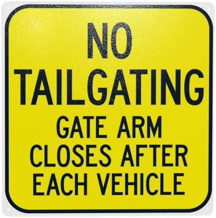 Gate Arm Closes After Each Vehicle No Tailgating Warning,Gate Security ...