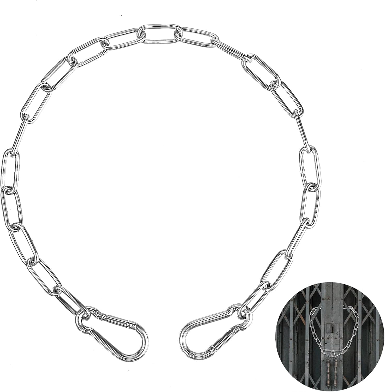 Gate Chain Lock - 22 Inch Stainless Steel Gate Chain Link Lock with ...