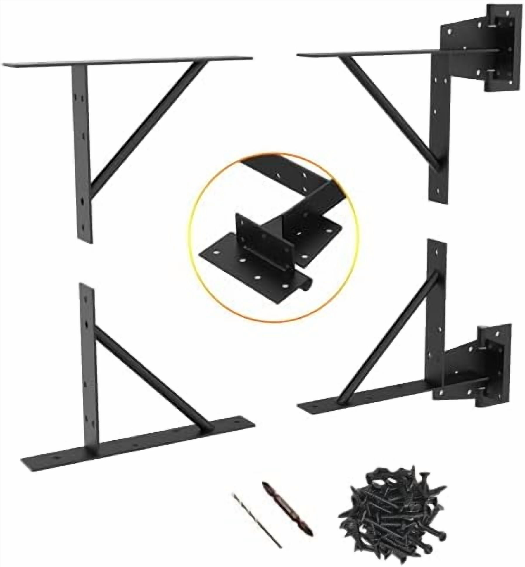 Gate Corner Brace Bracket Heavy Duty Adjustable No Sag Kit Durable ...