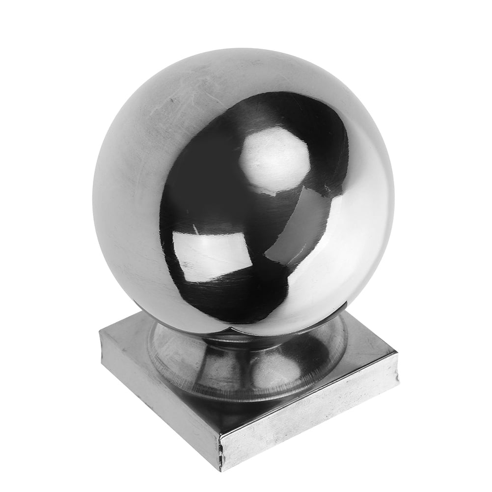 FRCOLOR Stainless Steel Fence Post Cap Round End Plugs for Handrail ...