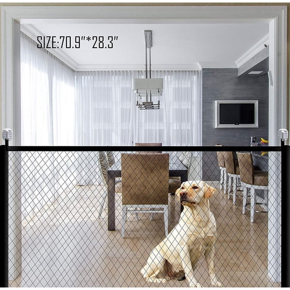 Gate For Dogs Folding Mesh Gate Indoor And Outdoor - Walmart.com