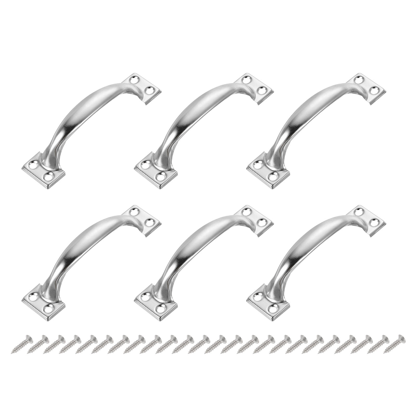 Gate Handle Pulls, 6pack 4 inch/99mm Long Door Pull Handles with Screws ...