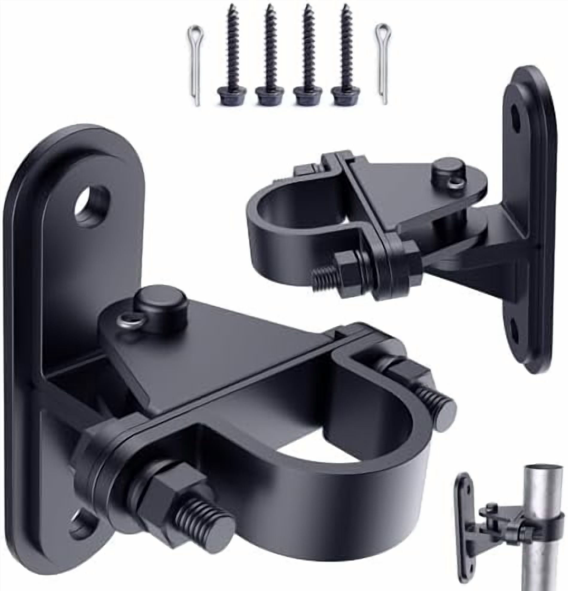 Gate Hinges 2 Pack 1-3/8 Inch Wall Mount Gate Hinge Removable Bolts for ...