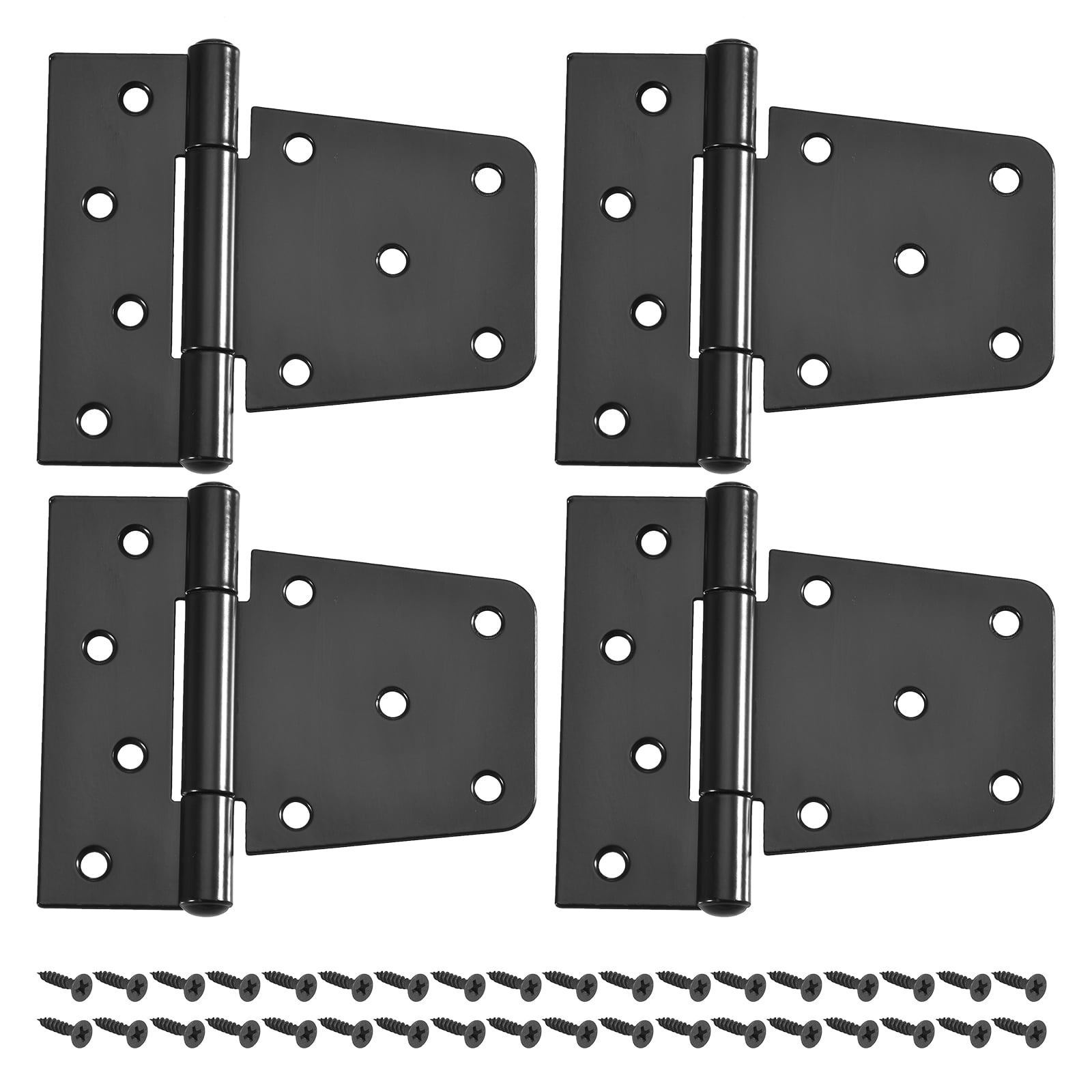 Gate Hinges 3.5 Inch 4 Pack, Iron Door Hinges with Screws for Wood ...