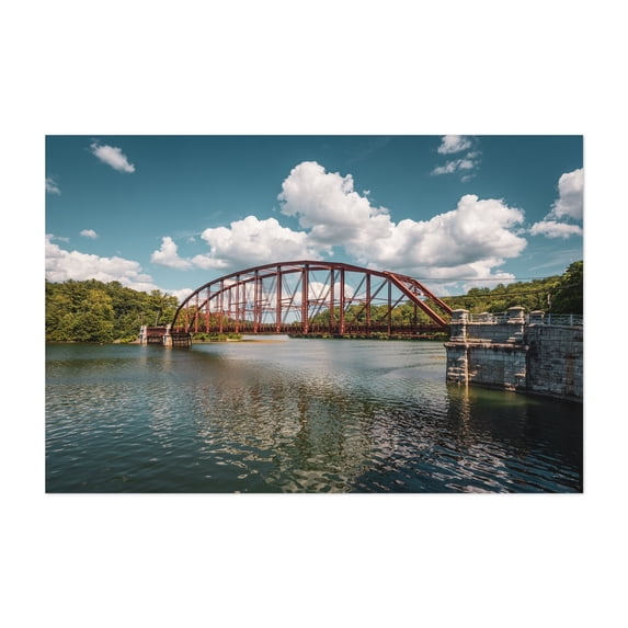 Gate House Bridge - New York Photography Unframed Wall Art Print 16 x ...