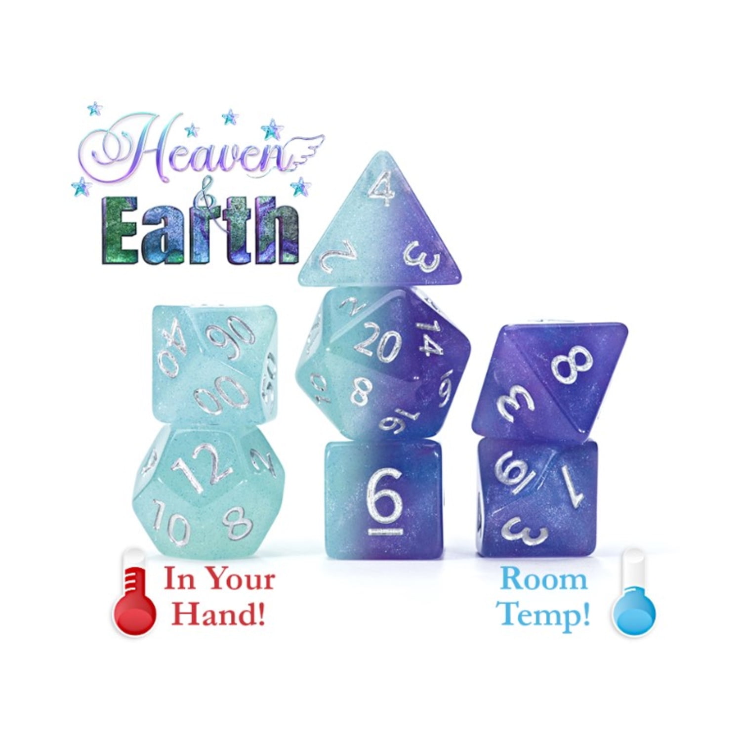 Gate Keeper Games Chromomancy Poly Set - Heaven & Earth (7) New ...