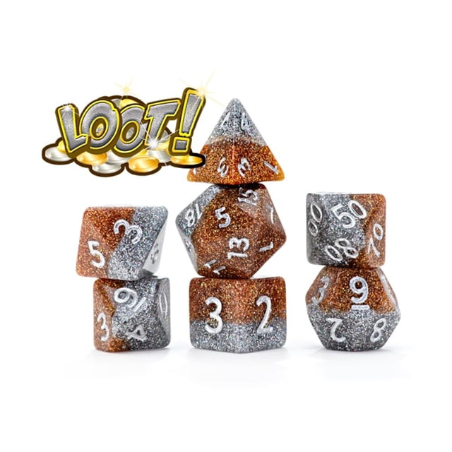 Gate Keeper Games Glitter Bomb Poly Set - Loot! (7) New - Walmart ...