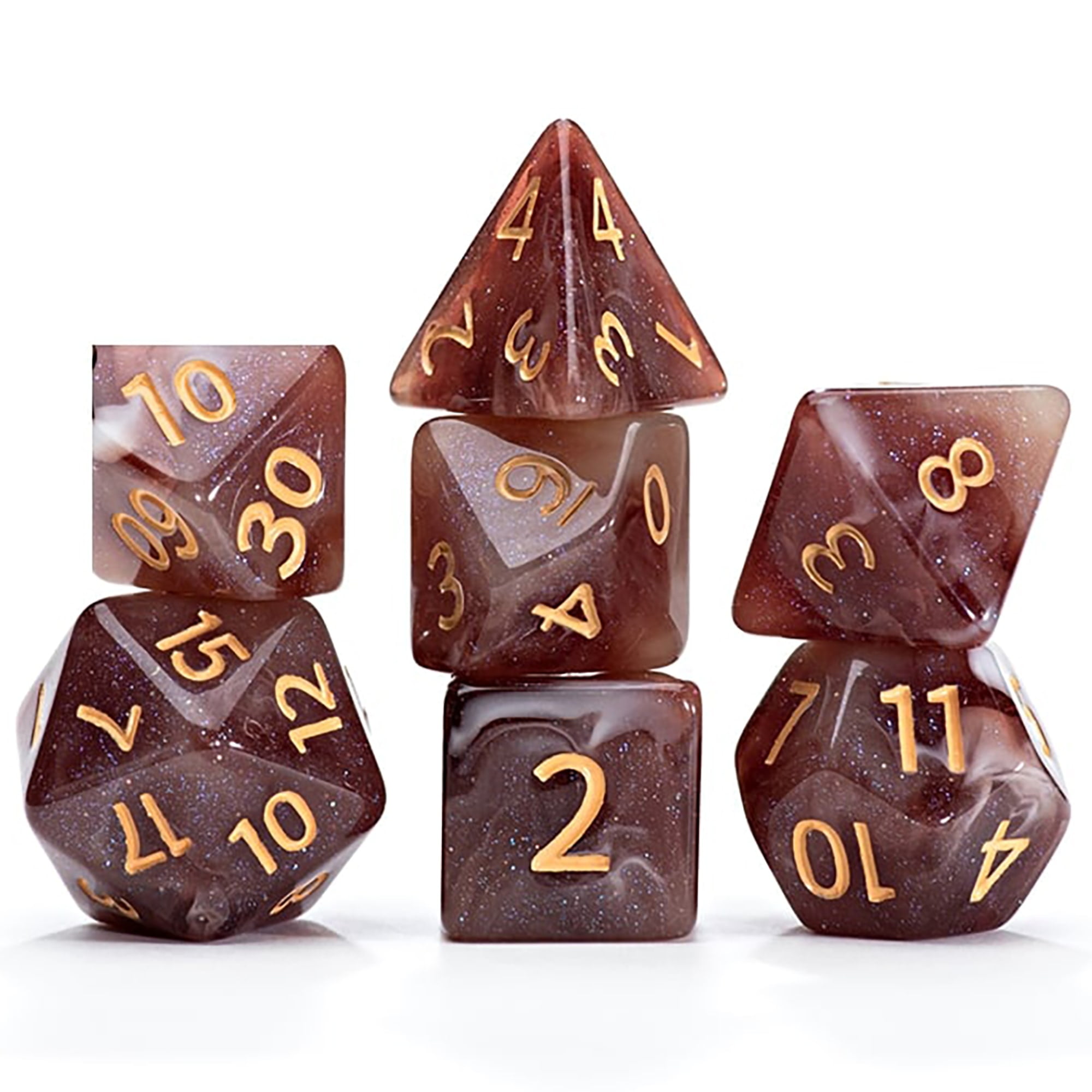 Gate Keeper Games and Dice: Aether Dice: Latte Dice - 7pc RPG Set ...