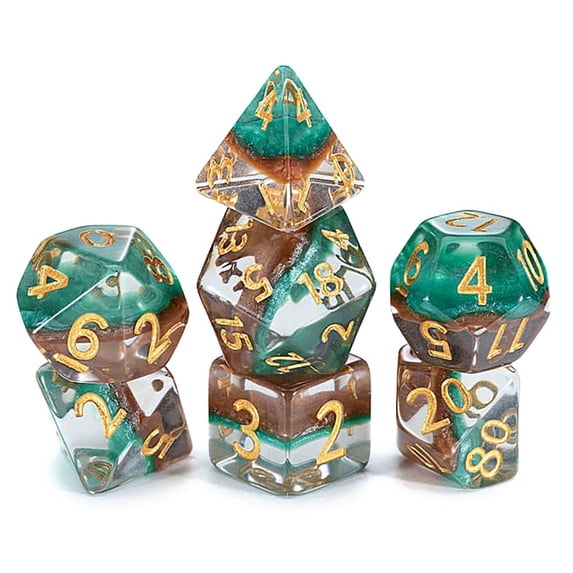 Gate Keeper Games and Dice: Eclipse Dice: Treant Dice - 7pc Set, Green ...