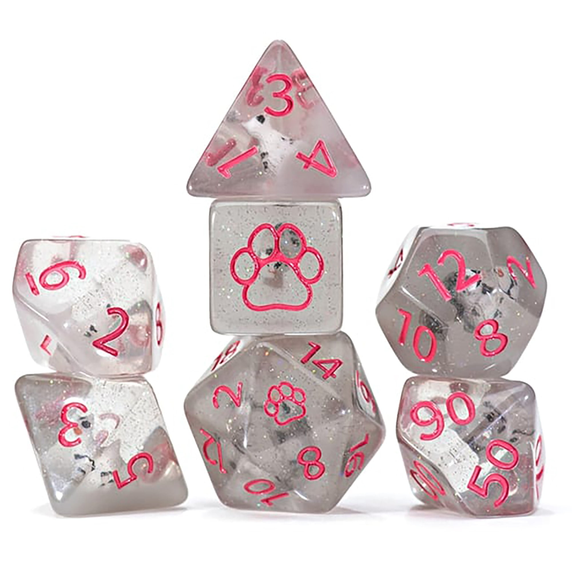 Gate Keeper Games and Dice: Inclusion Dice: Cat Dice - 7pc RPG Set ...