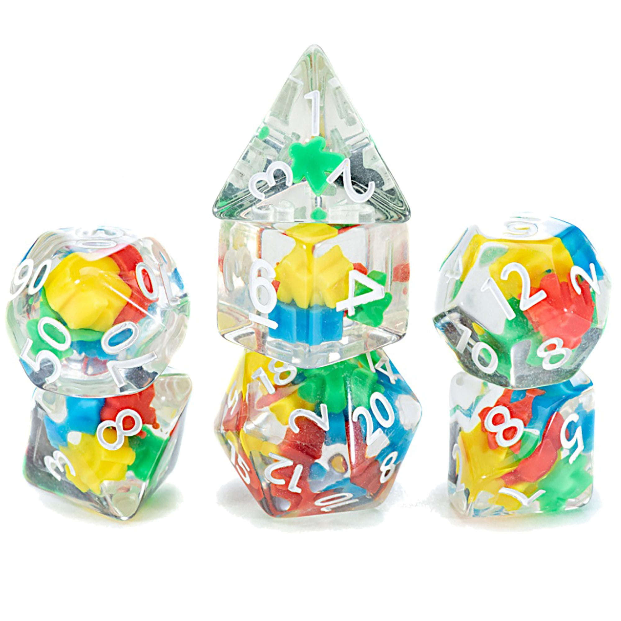 Gate Keeper Games and Dice: Inclusion Dice: Meeple Dice - 7pc Set ...