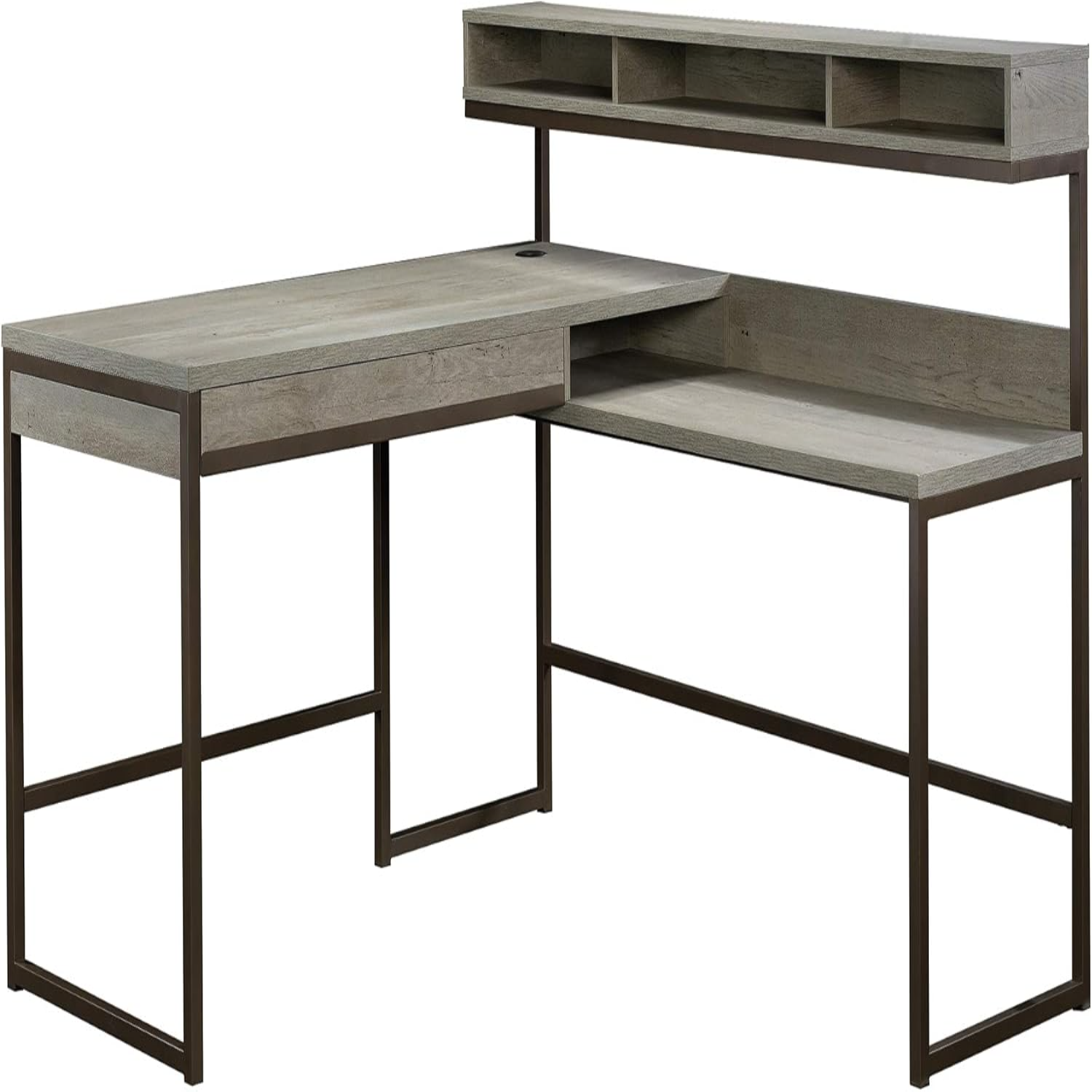 Gate L-Shaped Desk Mystic Oak® finish - Walmart.com
