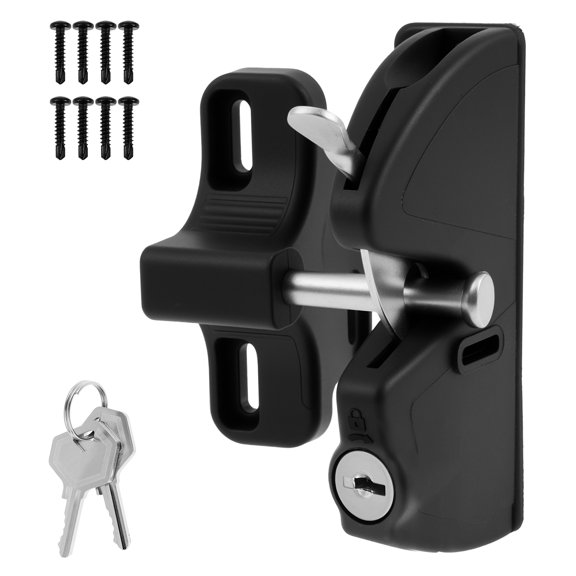 Double Side Gate Latch, Heavy Duty Swinging Door Latch Gate Hardware ...