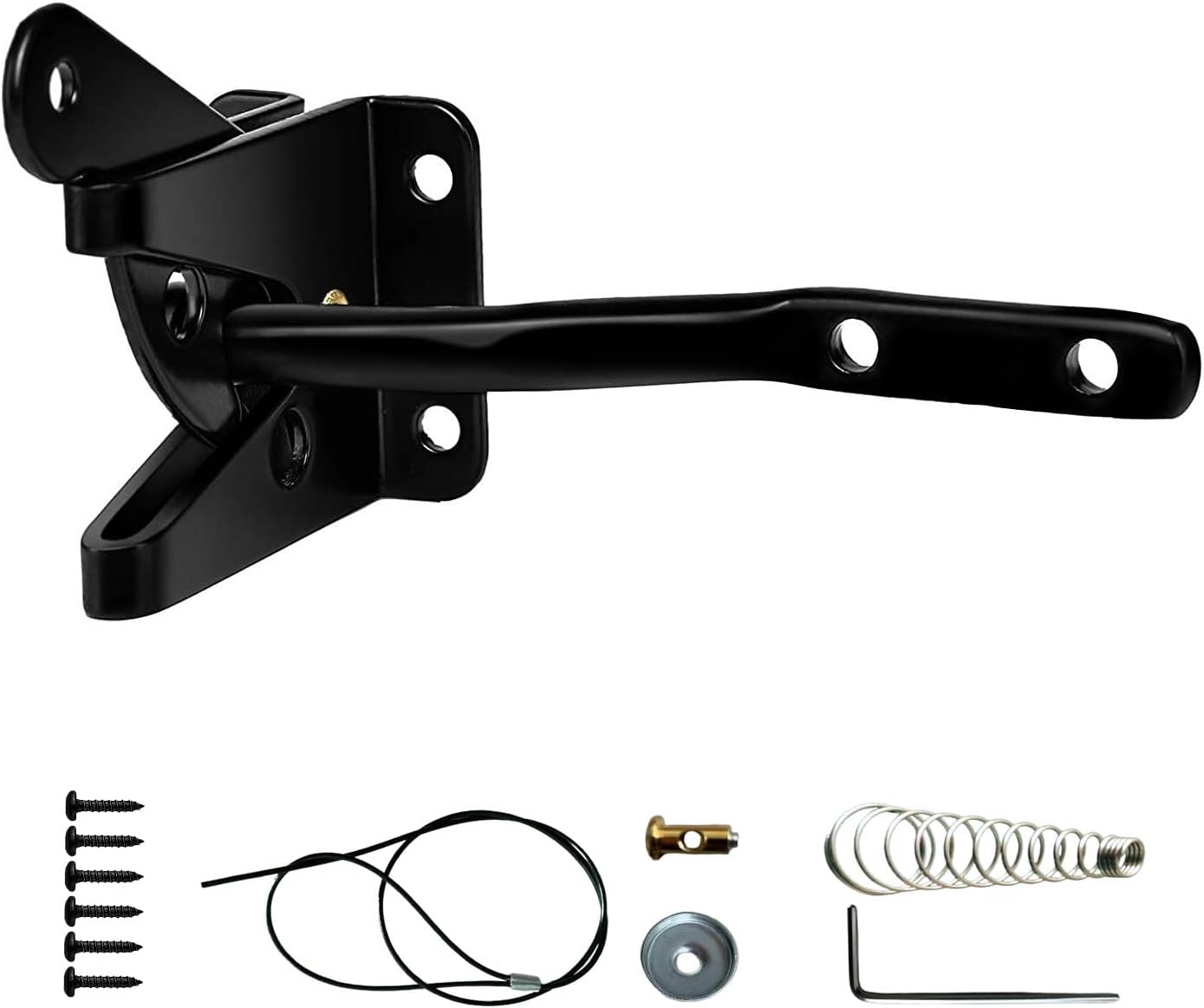 Gate Latch for a Wooden Fence. Gravity Fence Door latches with Spring ...