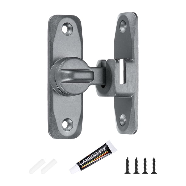 Gate Latches Hardware Barn Door Latches 90/180 Degree Small Flip Gray ...