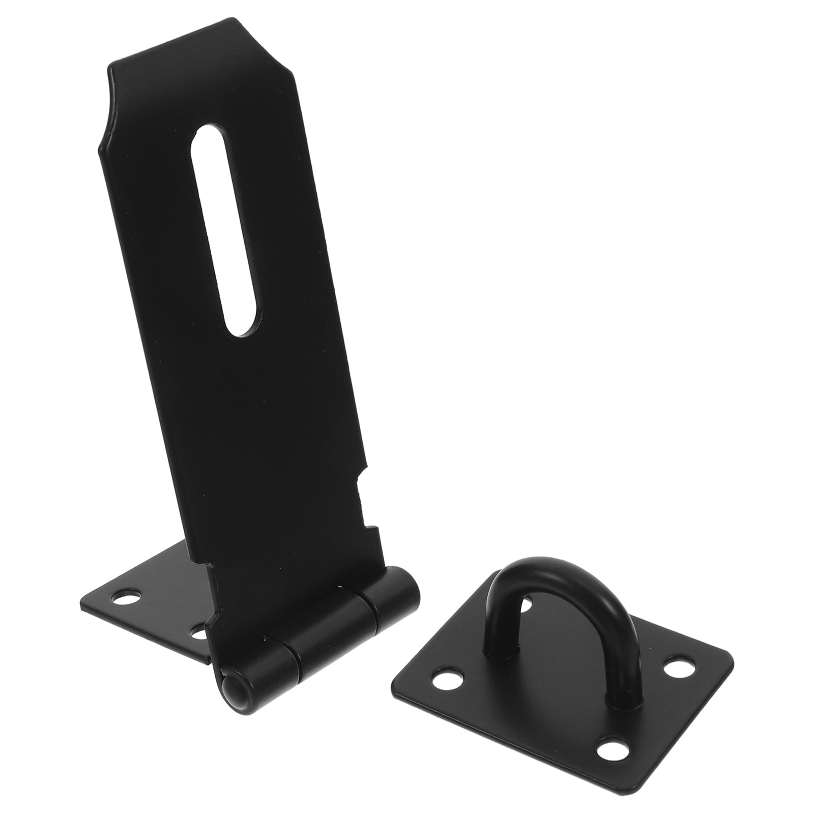 Stainless Steel Gate Lock Hasp Latch for Home Use Black Easy ...