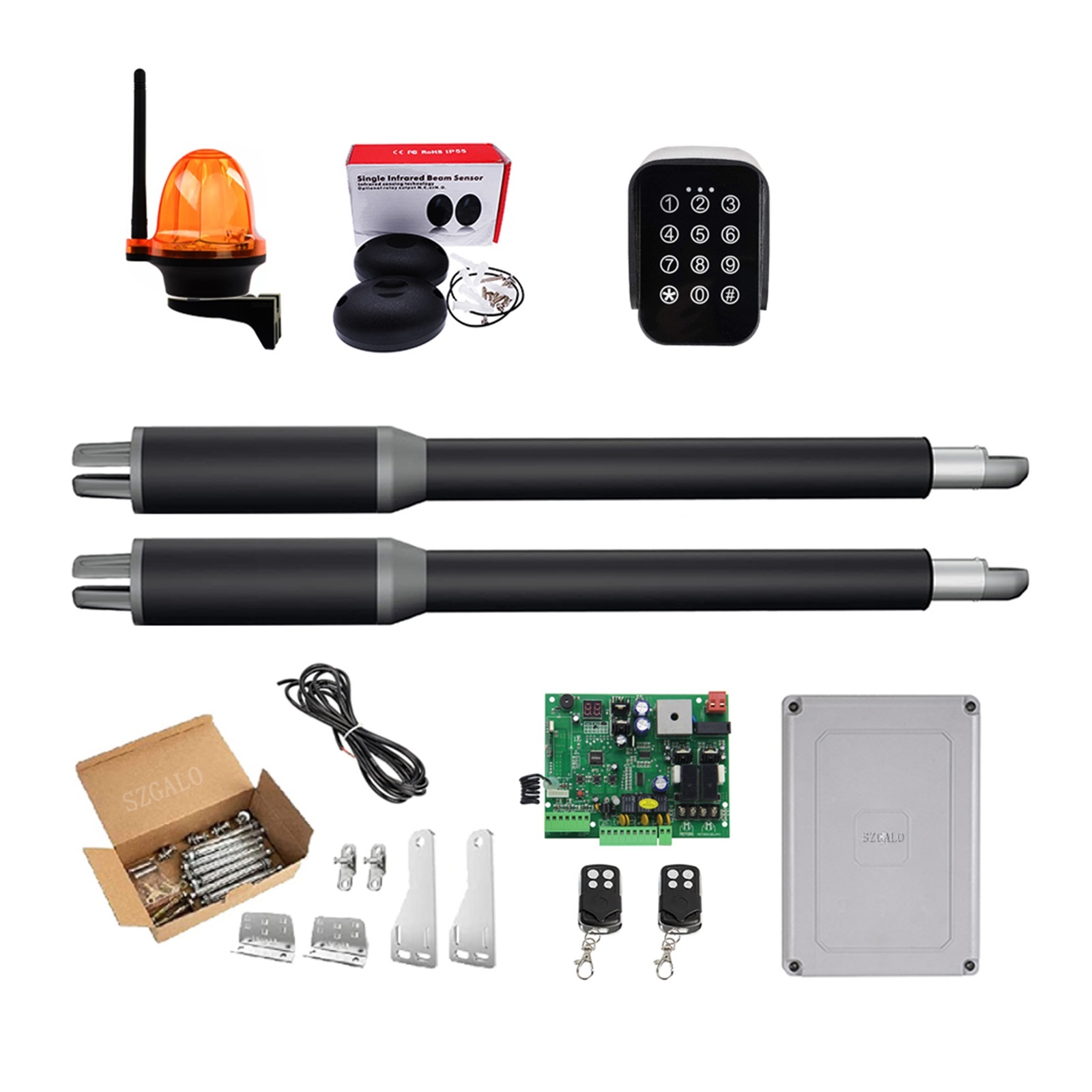 Gate Openers Linear Actuator DC Worm Gear Automatic Swing Gate Opener ...