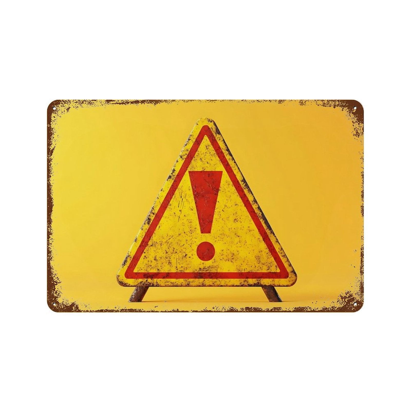 Gate Opens Inward Sign Camping Signs Metal Tin Sign Warning Caution ...