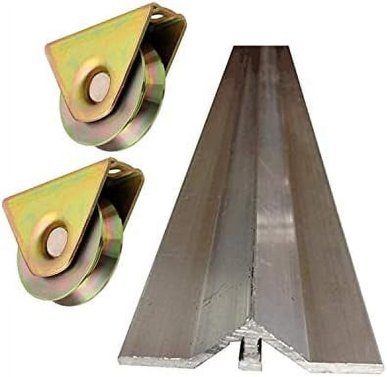 Gate V Track Aluminum 36ft in 6 Section of 6ft Sliding Gate Track Slide ...