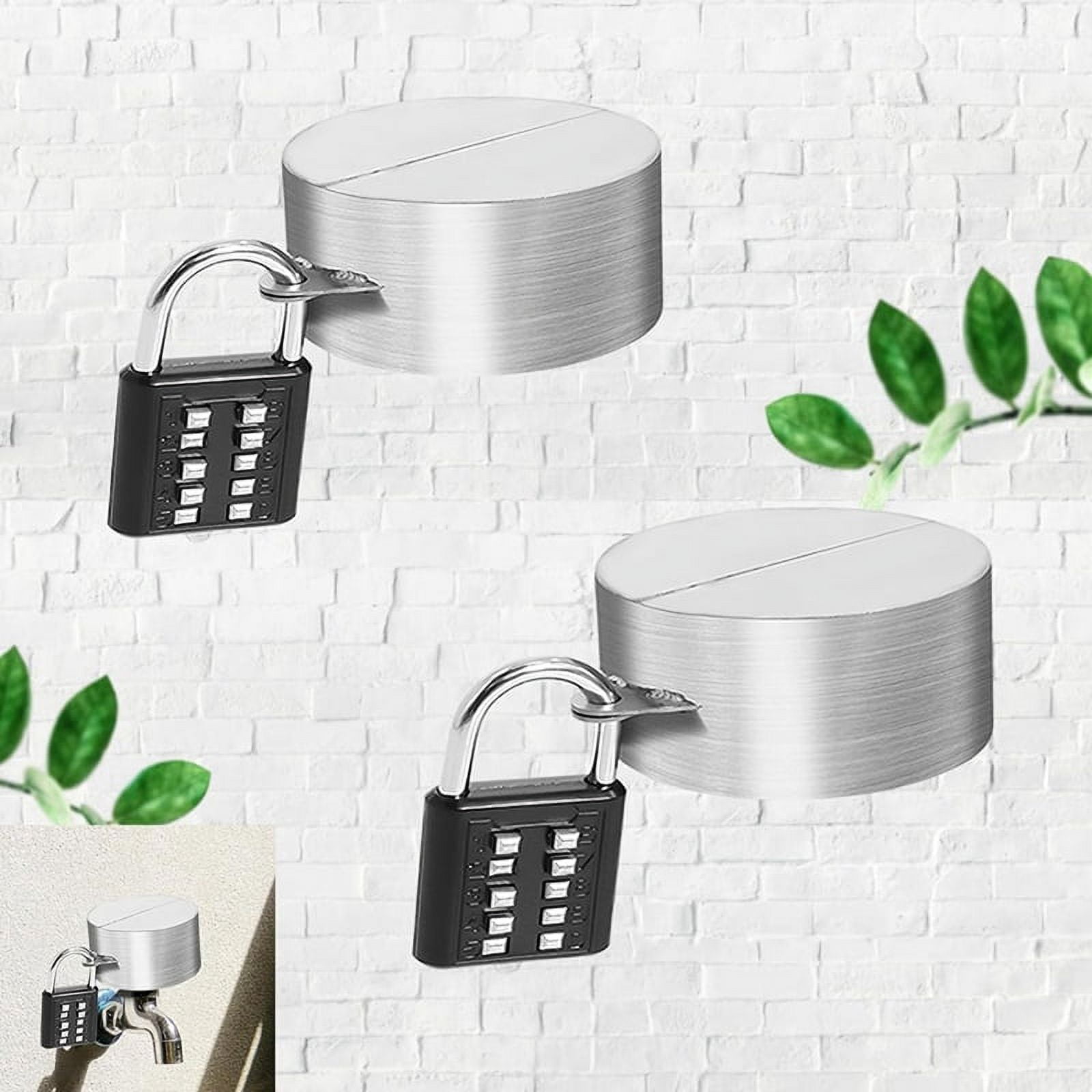 Gate Valve Locking Device (2 Set) Hose Bib Lock Outdoor Faucet, Water ...