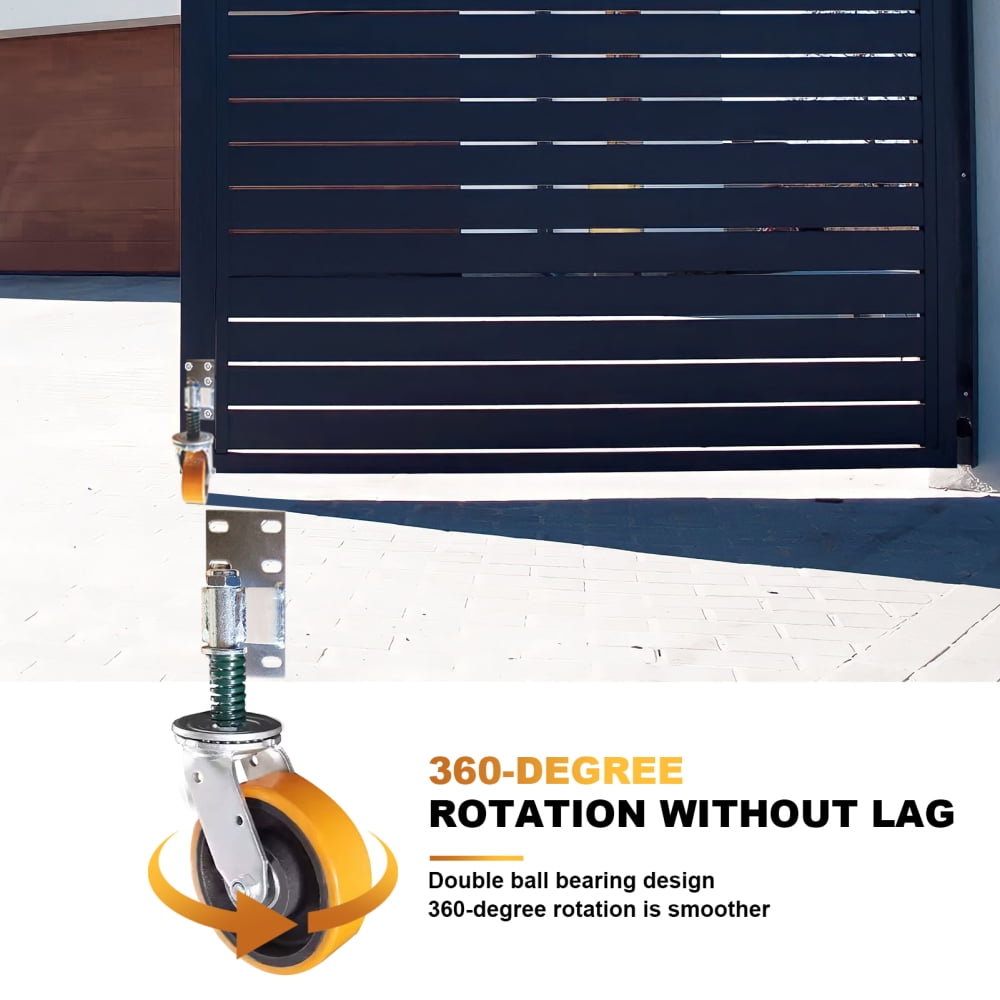 Gate Wheel, 8 Inch Heavy Duty Fence Gate Wheels for Wooden Gate and ...