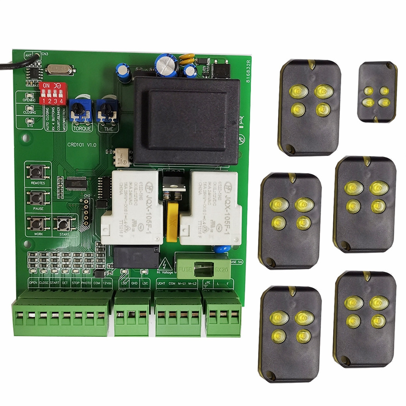 Gate motor controller circuit board electronic card for sliding gate ...