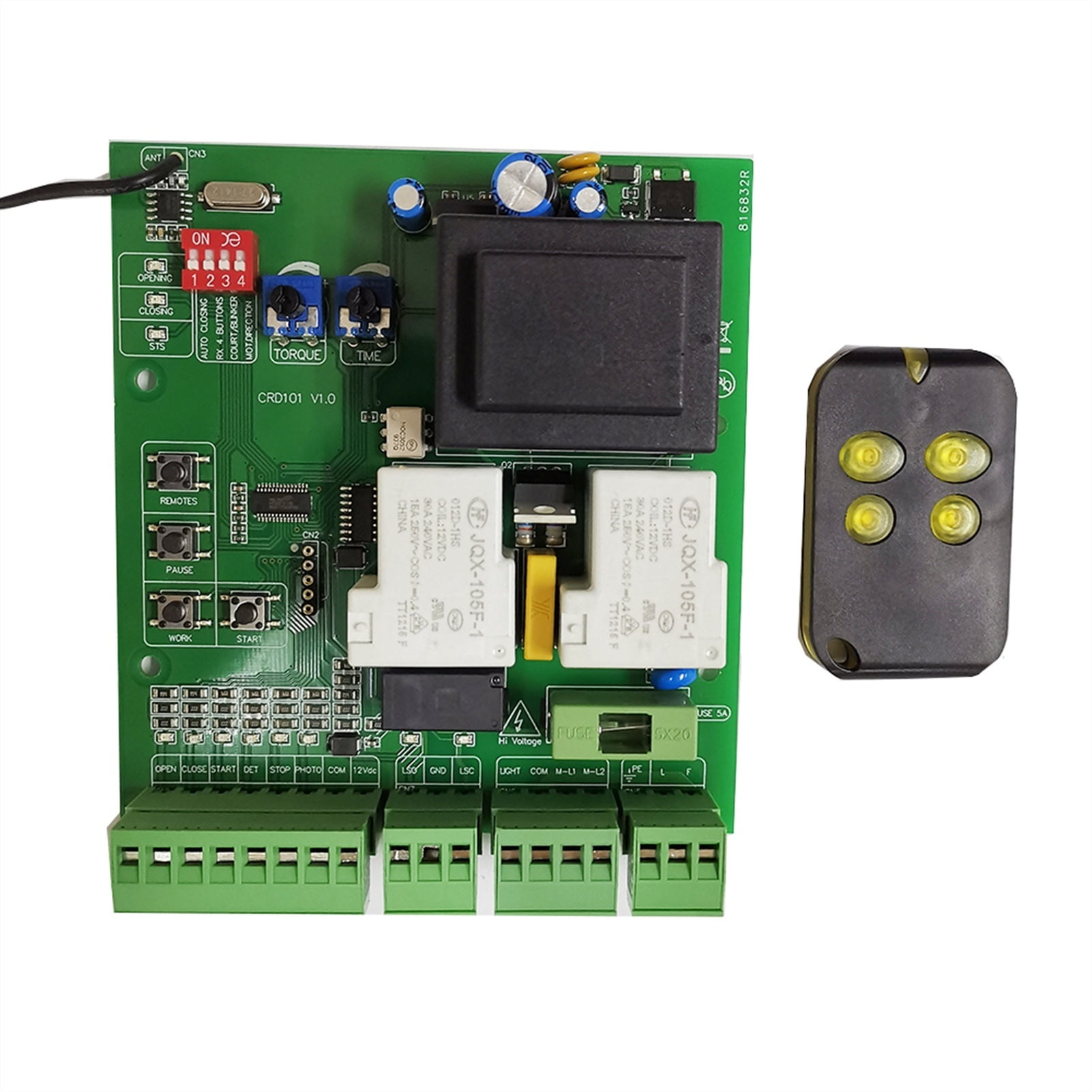 Gate motor controller circuit board electronic card for sliding gate opener 110V or 220V AC ...