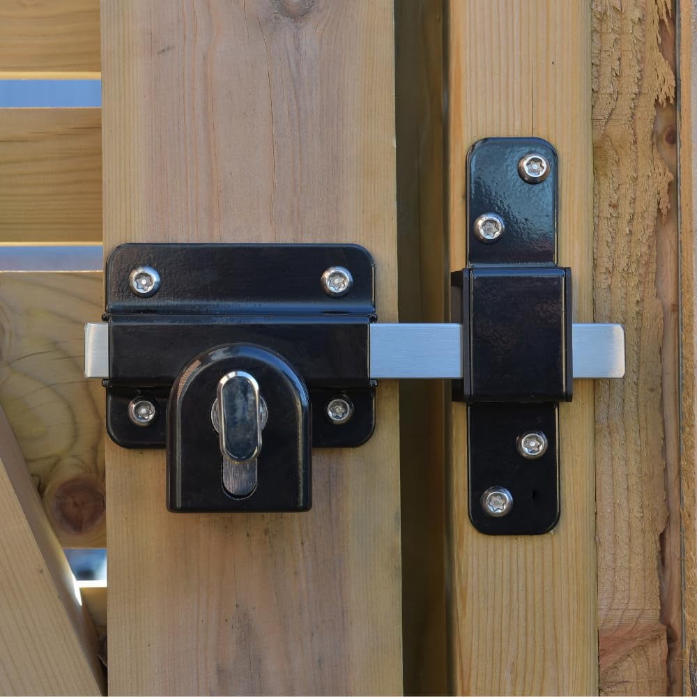 GateMate Long Throw Gate Lock, Euro Gate Lock for Sheds, Gates & Garage ...