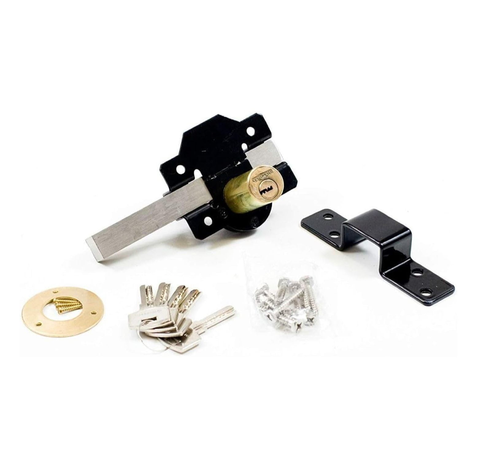 GatePro 1491106 2" Single Cylinder Long Throw Rim Lock - Walmart.com